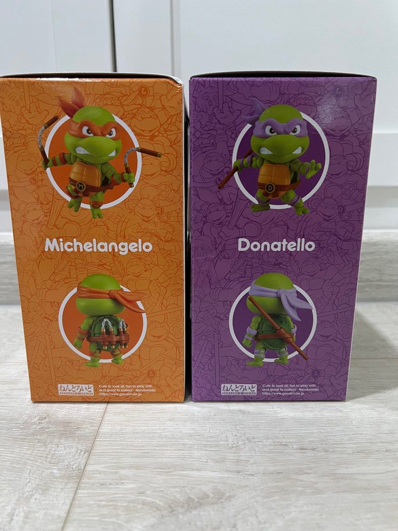 Nendoroid 1984 1985 Donatello Michelangelo Teenage Mutant Ninja Turtle ...