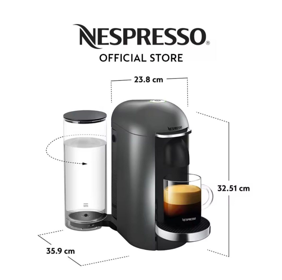 Nespresso Vertuo Plus Black, TV & Home Appliances, Kitchen Appliances ...