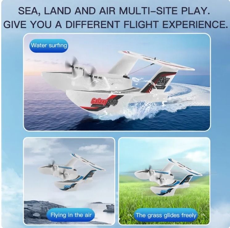 New 2023 KF603 RC Glider Amphibious Aircraft 2.4G Control, Hobbies ...