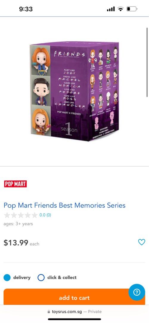 (NEW, 2 for $15) Pop Mart Friends Best Memories Series Figurine ...