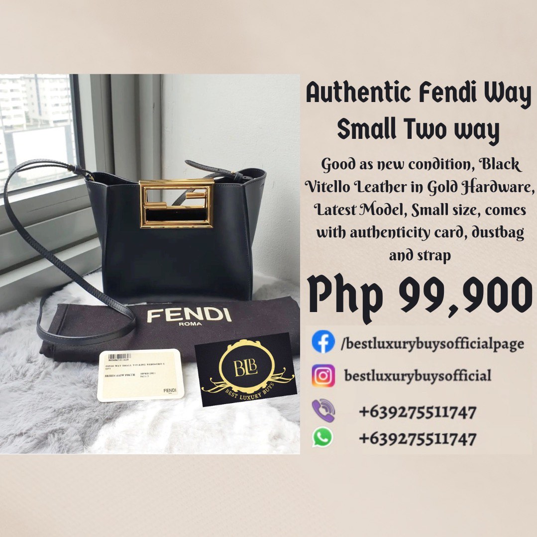 New Authentic Fendi Way Small Two way Bag Latest Model, Luxury, Bags ...