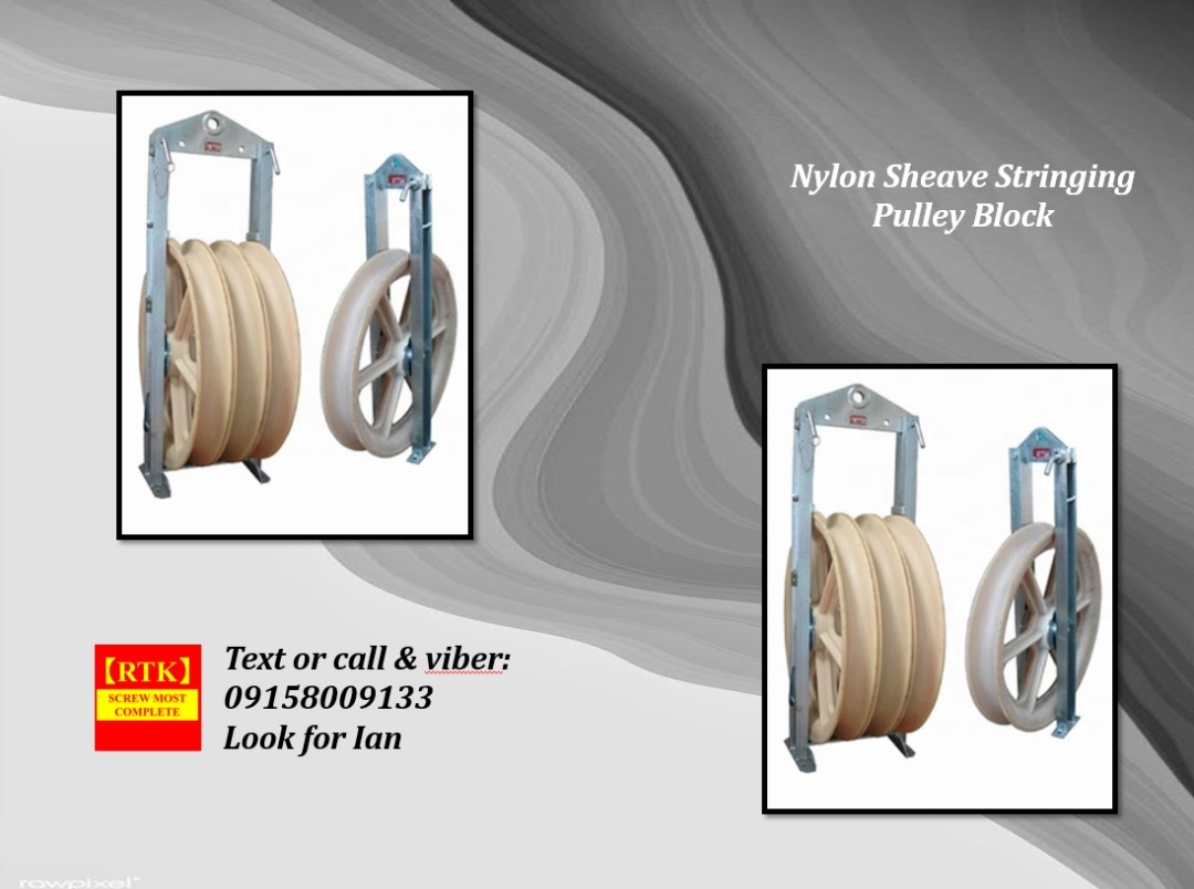 Nylon Sheave Stringing Pulley Block 80/408 3 wheels, Commercial ...