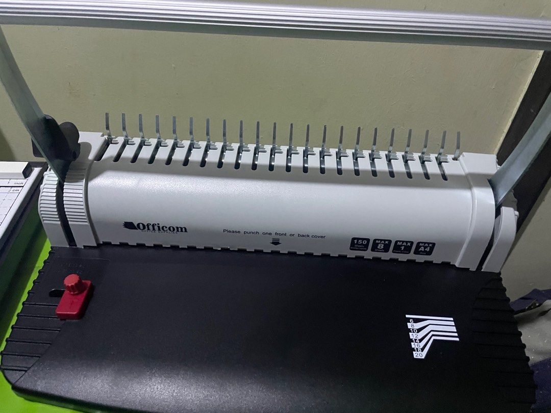 Officom Comb wire binding machine, Hobbies & Toys, Stationary & Craft ...