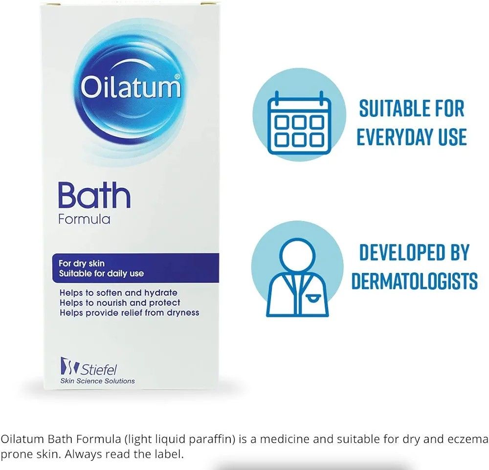 Oilatum Bath Formula 300ml, for Itchy Irritating Dry Skin Conditions ...