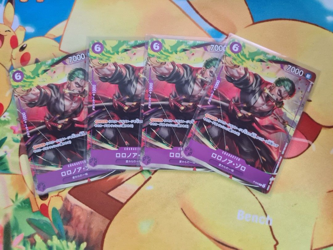 One piece Zoro promo card playset, Hobbies & Toys, Toys & Games on ...