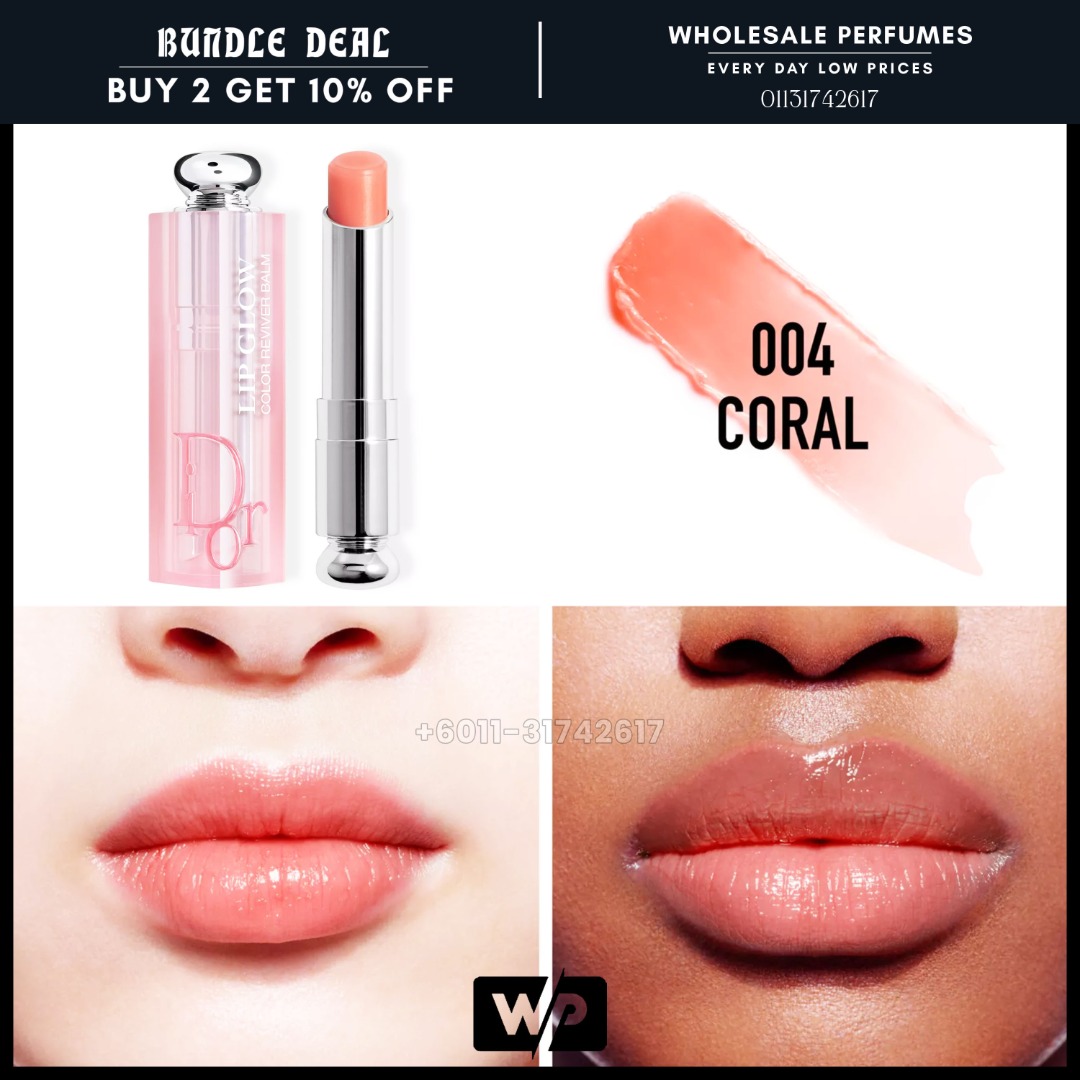 [ORIGINAL] DIOR ADDICT LIP GLOW [004 Coral], Beauty & Personal Care ...