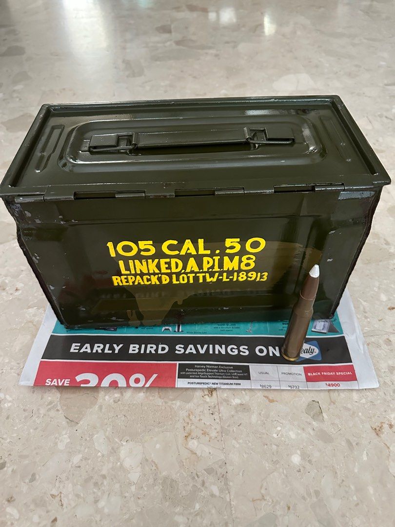 Original WW2 US Army/ USAF .50 Cal Ammo Box, Hobbies & Toys ...