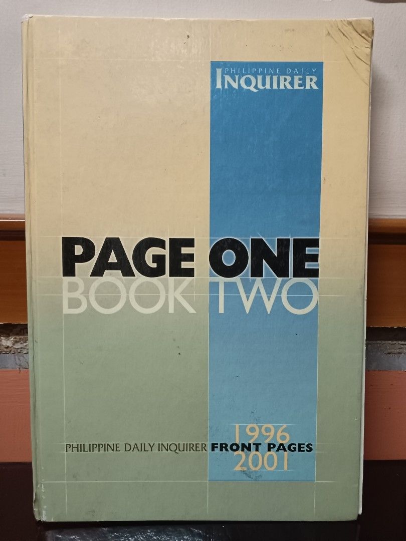 Page one, book two : Philippine Daily Inquirer front pages 1996-2001, Hobbies & Toys, Books ...