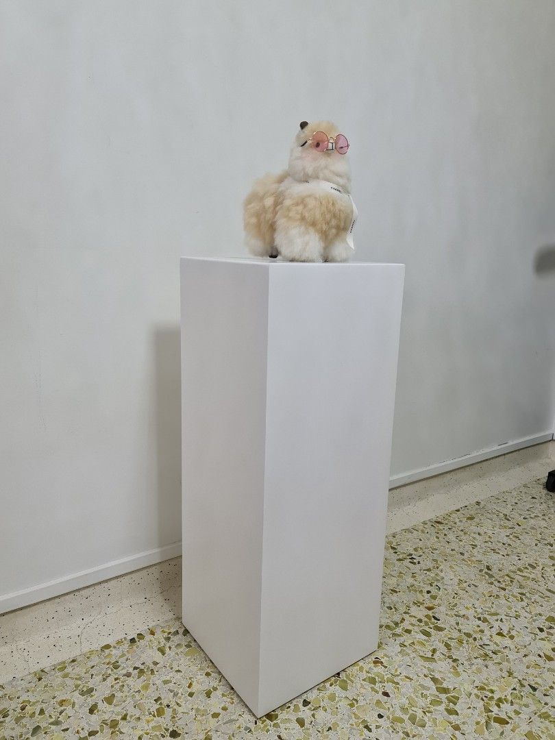 Pedestal white plinth for sculpture artwork display, Furniture & Home ...