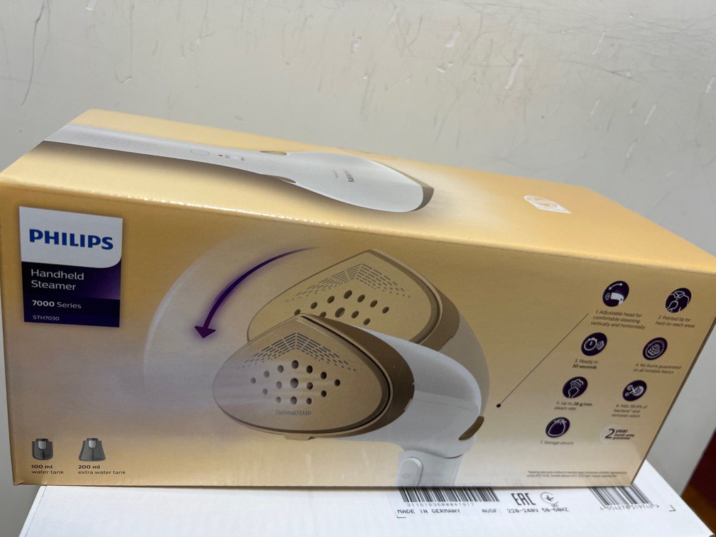 Philips 飛利浦 STH7030/16 2合1手提式蒸氣掛熨機 香港行貨, 家庭電器, 熨斗及掛熨機 - Carousell