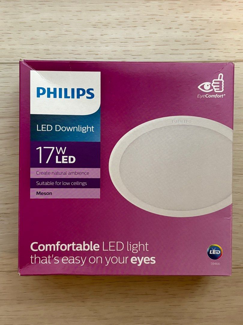 Philips LED Downlight 17W LED (Warm white, 3000K), Furniture & Home ...