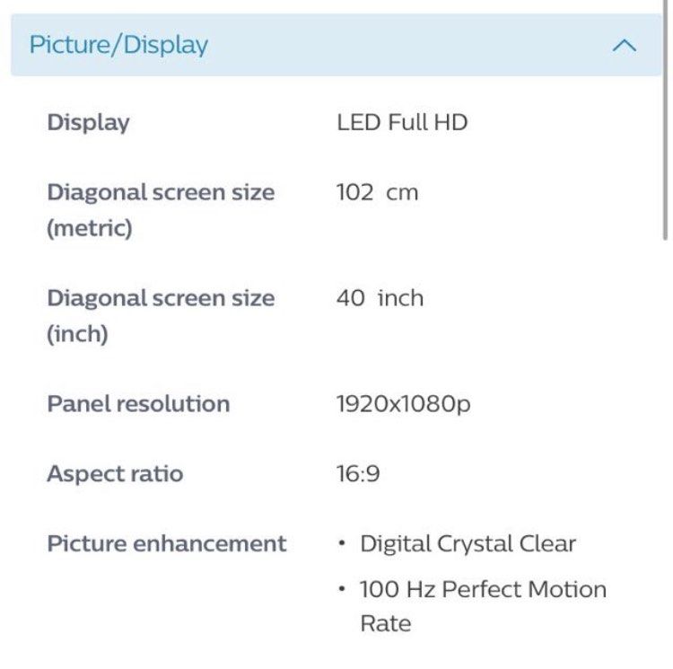 Philips TV 4500 Series Full HD LED TV 40PFA4509/98 Phillips, TV & Home ...