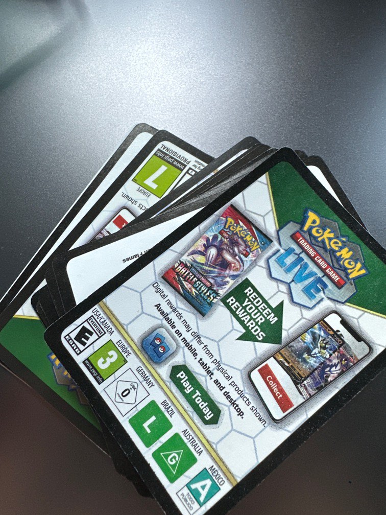 Pokemon TCG Code Cards, Hobbies & Toys, Toys & Games on Carousell