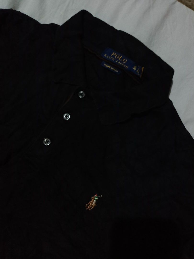 POLO RALPH LAUREN PIMA POLO-LSL-KNT, Men's Fashion, Tops & Sets, Tshirts & Polo Shirts on Carousell