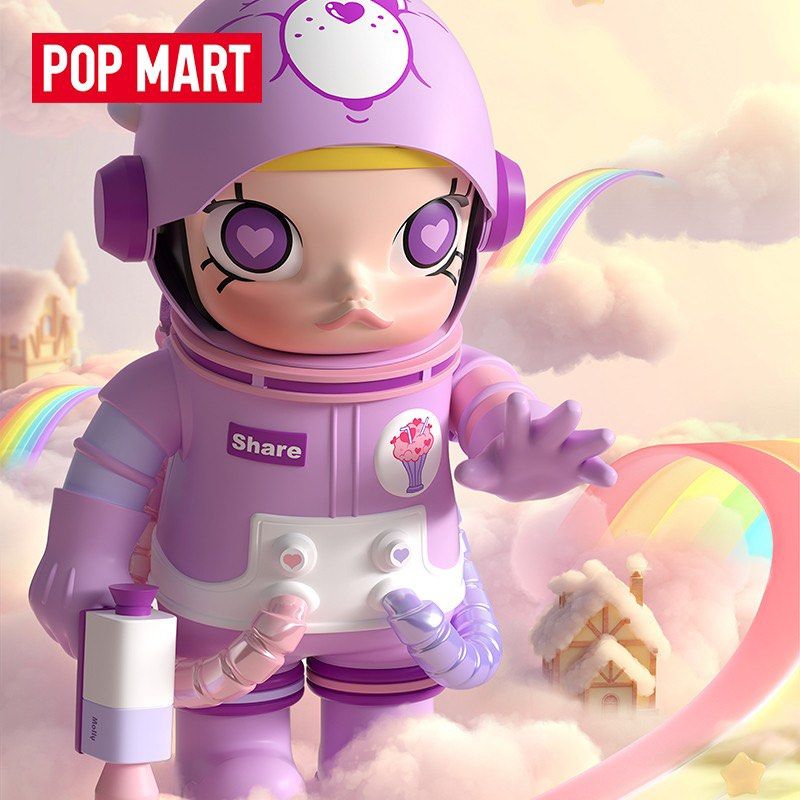 Popmart Mega Space Molly Grumpy Share Bear 400% + 100%, Hobbies & Toys ...