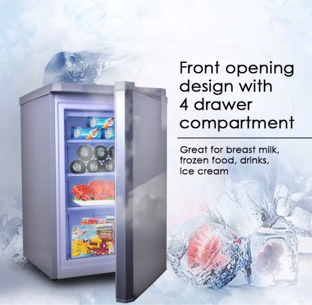 Powerpac Upright Chest Freezer 4 Drawers, TV & Home Appliances, Kitchen ...