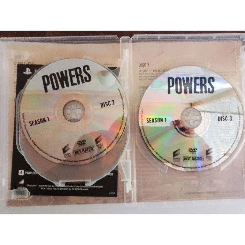 POWERS TV Series Box Set Action Adventure Season 1 Complete 3 Disc DVD ...