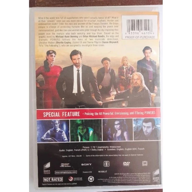 POWERS TV Series Box Set Action Adventure Season 1 Complete 3 Disc DVD ...