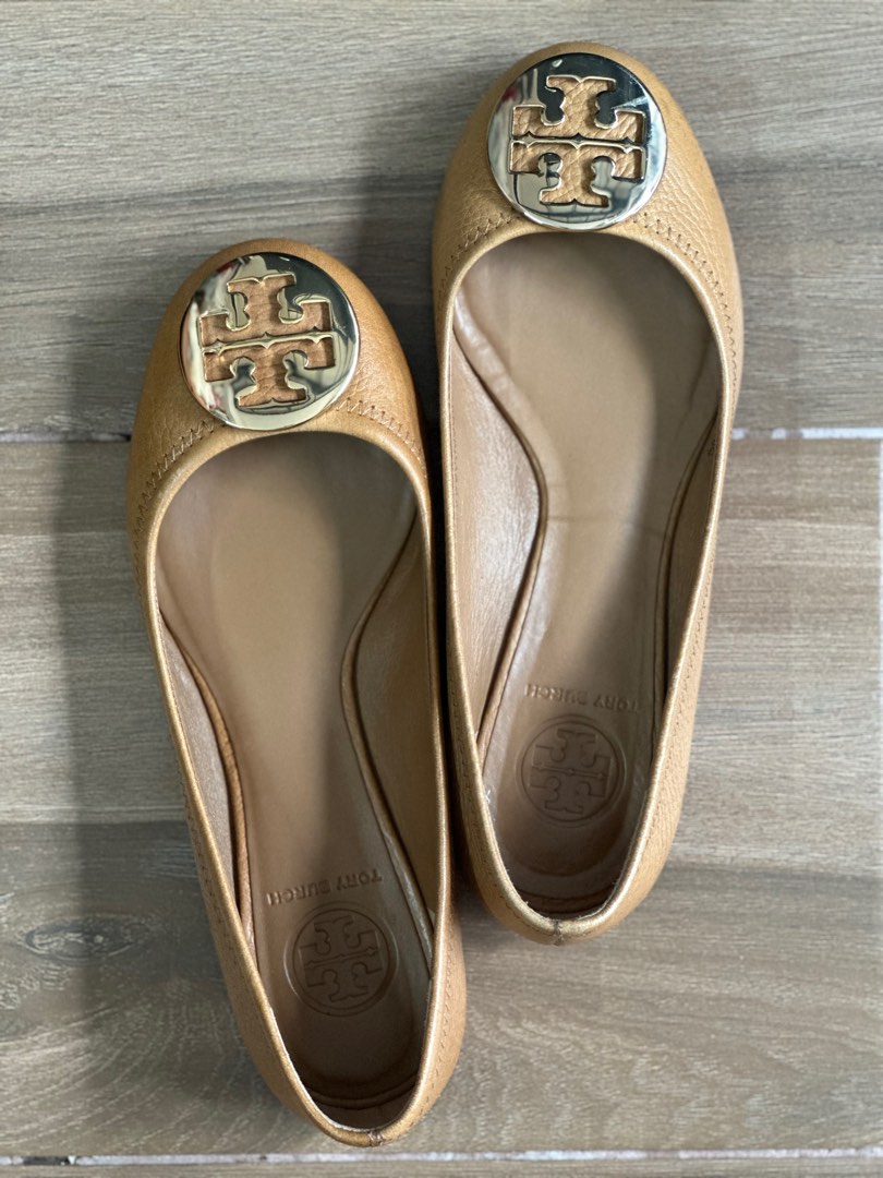 Preloved Tory Burch Reva Ballet Flat (Authentic), Women's Fashion ...