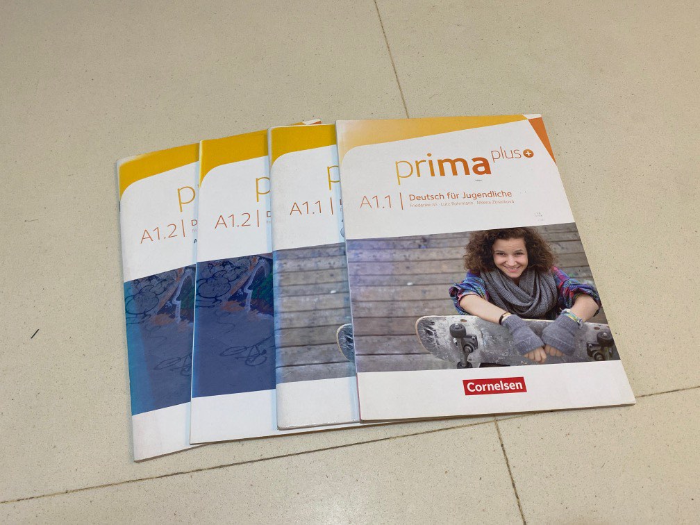 Prima Plus German Textbook Full Complete Set, Hobbies & Toys, Books ...
