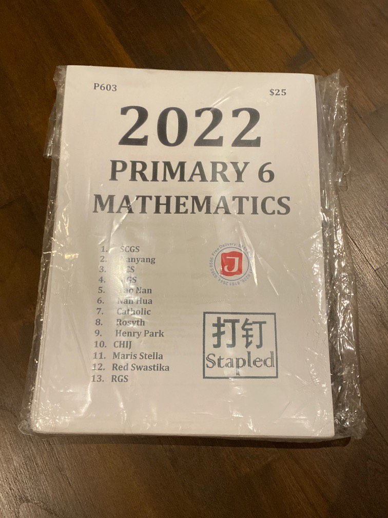 Primary 6 Math School Exam Papers, Everything Else on Carousell