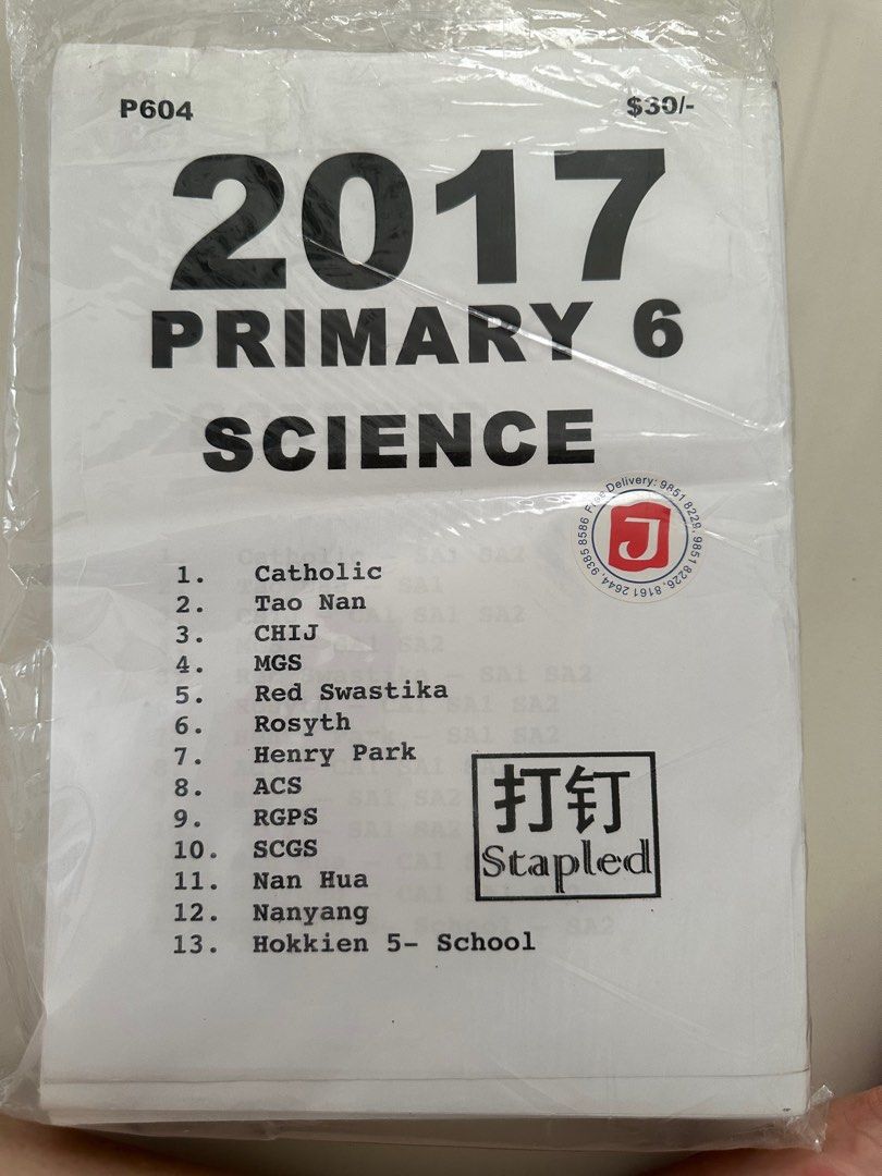 PSLE / P6 Science Papers (Assorted Years), Hobbies & Toys, Books ...
