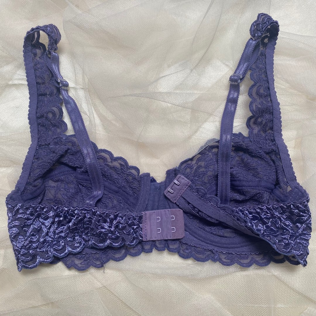 Purple wired bralette, Women's Fashion, Undergarments & Loungewear on ...