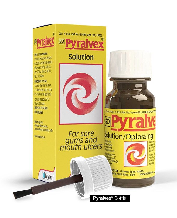 Pyralvex solution. For sore gums and mouth ulcers, Beauty & Personal ...