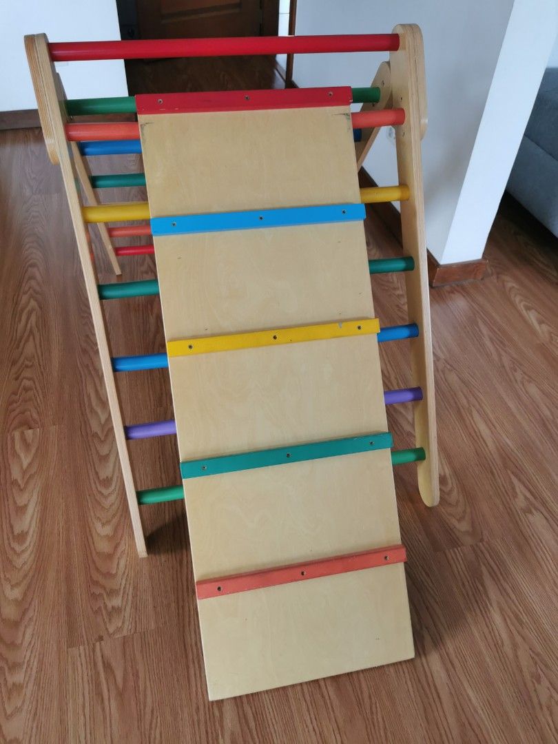 Rainbow Pikler Triangle, Babies & Kids, Baby Nursery & Kids Furniture ...