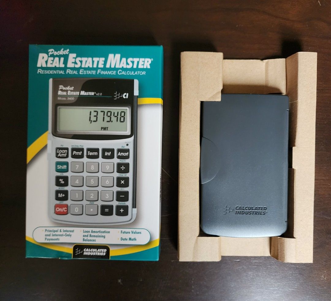Real Estate Master Calculator Model 3400, Computers & Tech, Office ...
