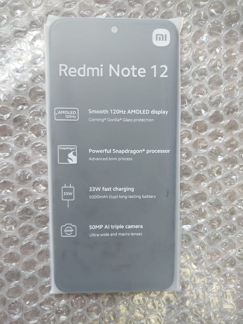 Redmi Note 12 Matte Black 128GB, Mobile Phones & Gadgets, Mobile Phones ...