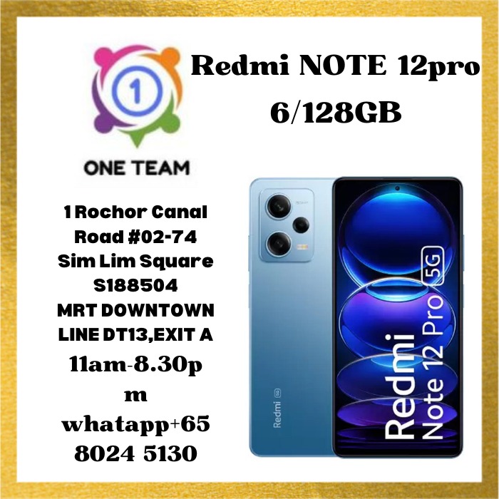 Redmi Note 12 Pro Frosted Blue 128GB, Mobile Phones & Gadgets, Mobile ...