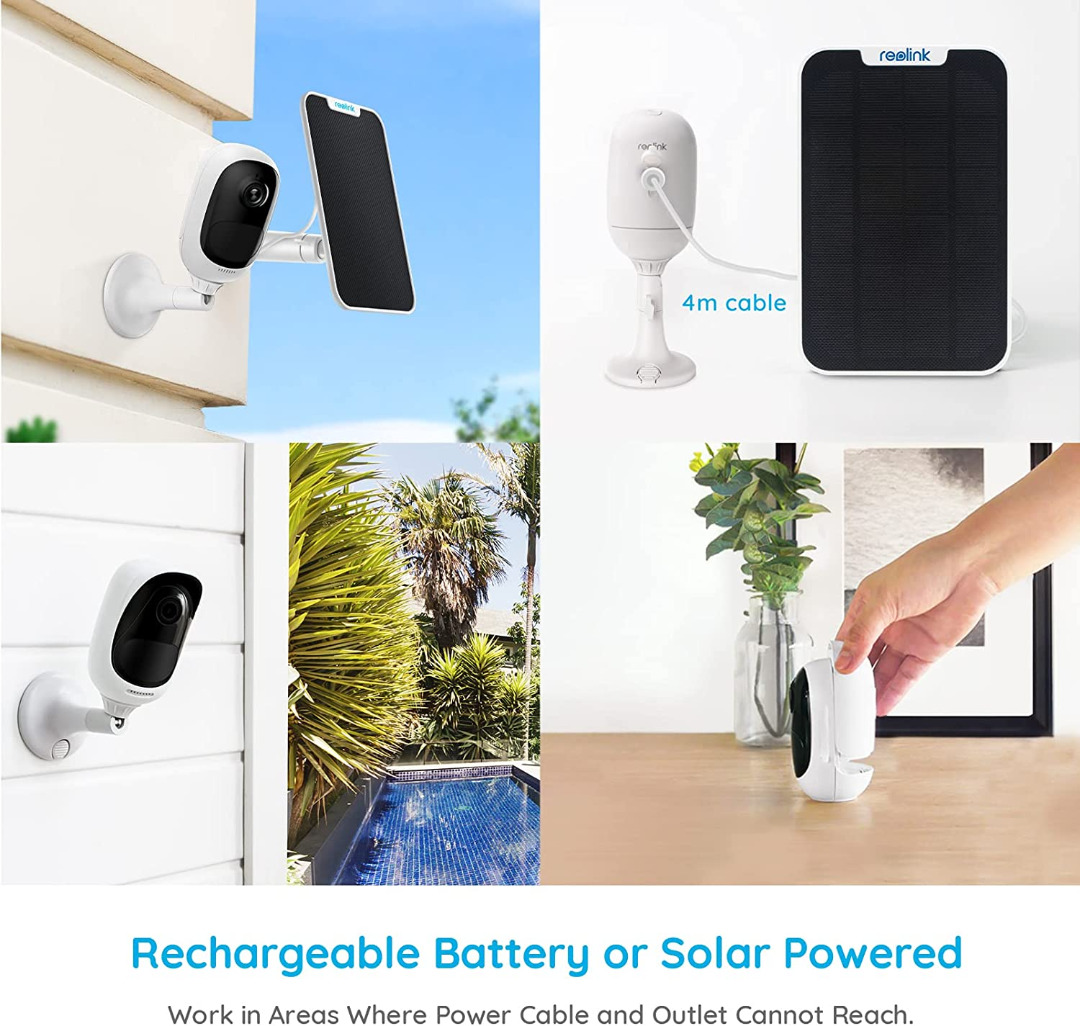 Reolink PRO Solar Wireless Security Camera, Argus Pro with Solar Panel ...