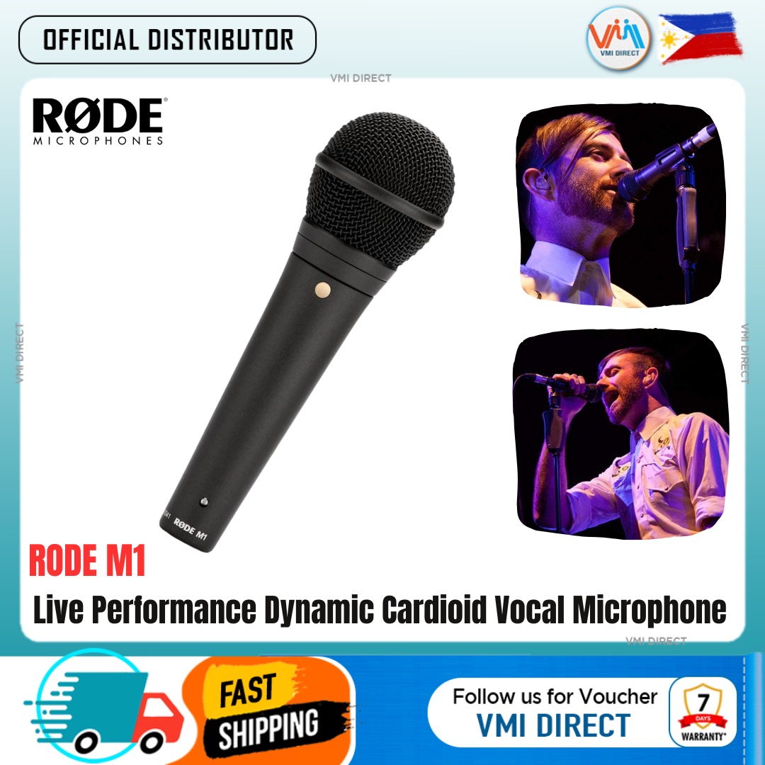Rode M1 and M1-S Live Performance Dynamic Cardioid Vocal Microphone ...