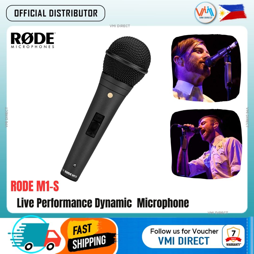 Rode M1 and M1-S Live Performance Dynamic Cardioid Vocal Microphone ...