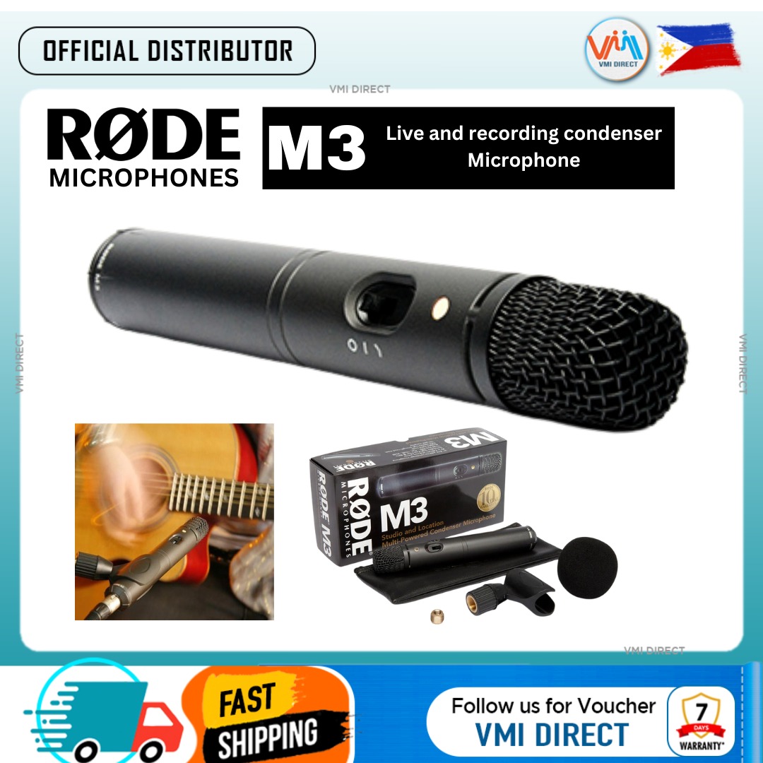 RODE M3 Versatile End-Address Condenser Microphone For Live and recording condenser Microphone ...