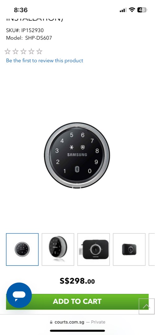 SAMSUNG SHP-DS607 DIGITAL DOOR LOCK RIM, Furniture & Home Living ...
