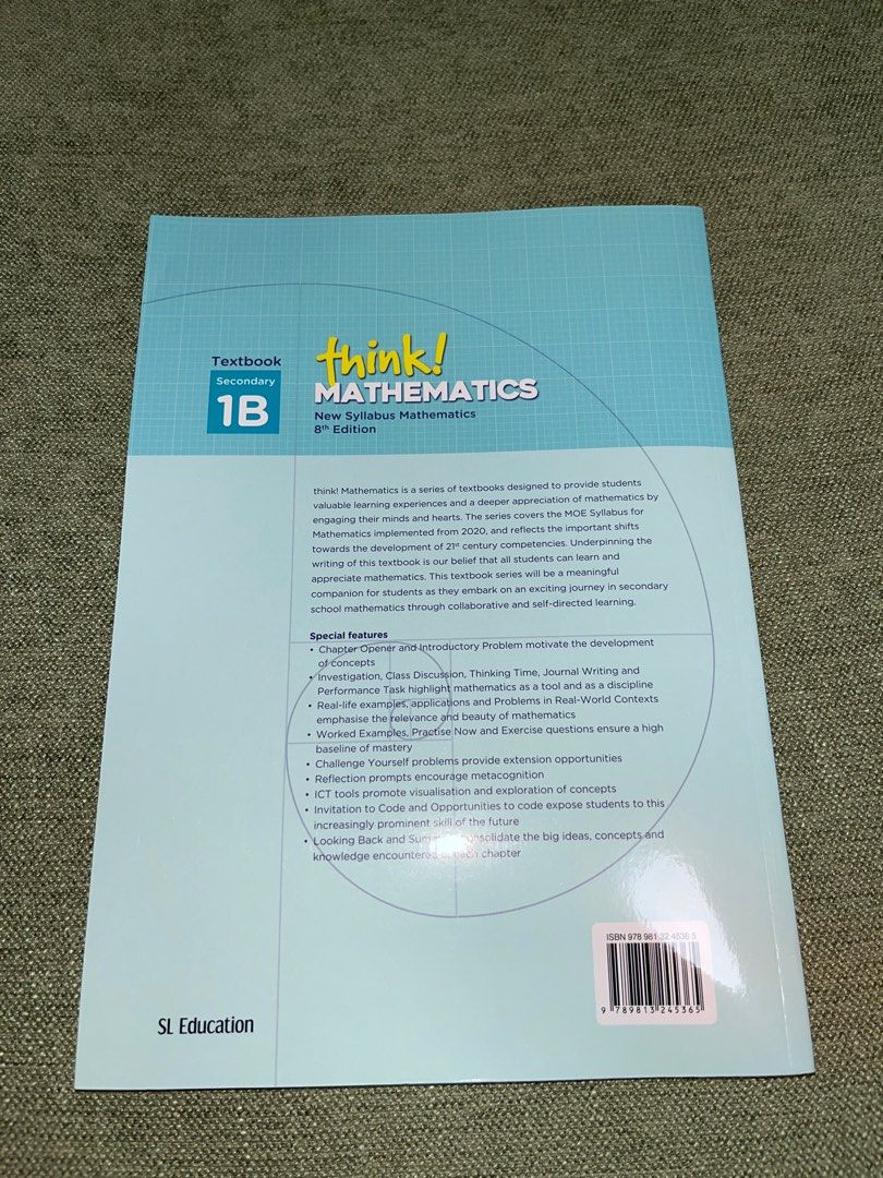 Secondary One Math 1B textbook, Hobbies & Toys, Books & Magazines ...
