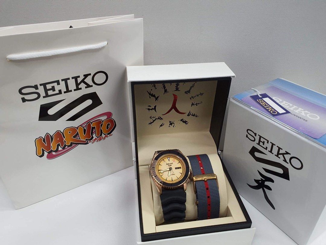 Seiko 5 Replica Naruto & Boruto Limited Edition Watch, Men's Fashion ...