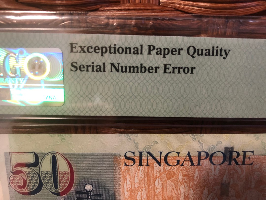 Serial number error Portrait $50 High grade, Hobbies & Toys ...