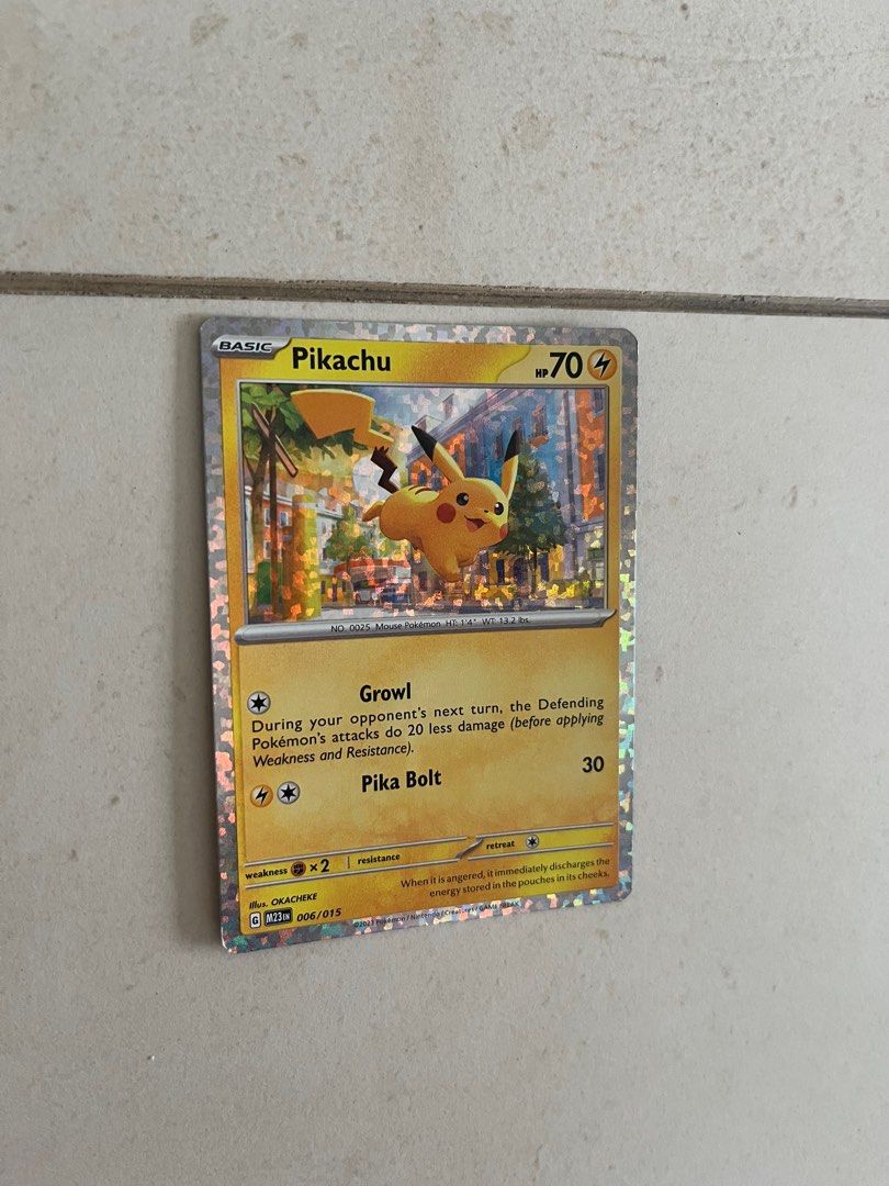 Set of 3 holo Pokémon cards - pikachu, quaxly and klawf, Hobbies & Toys ...