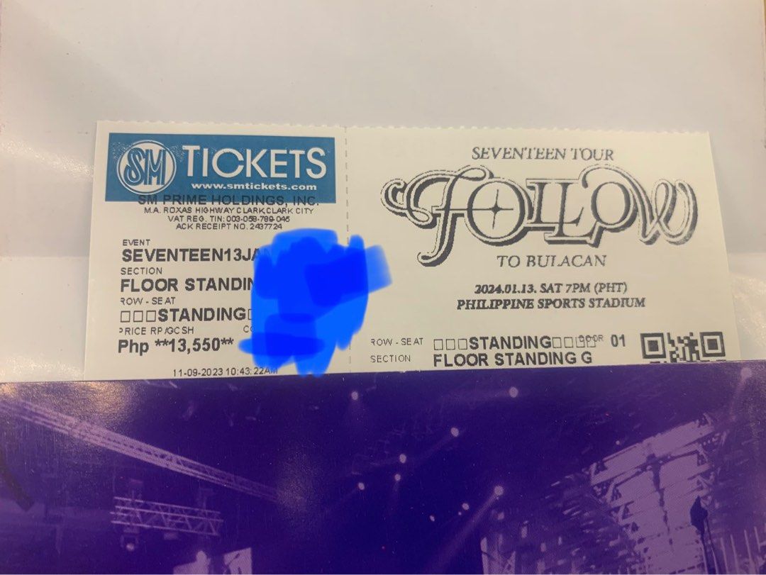SEVENTEEN TOUR 'FOLLOW' DAY 1, Tickets & Vouchers, Event Tickets on Carousell