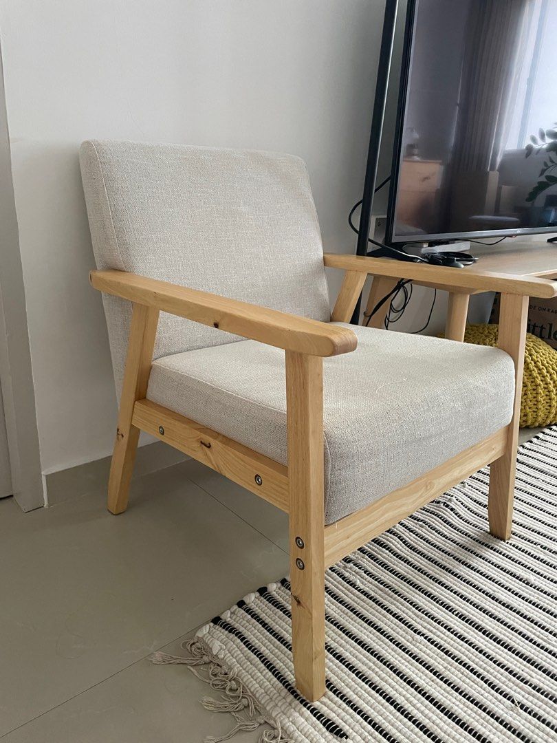 Simple Armchair (Single seat), Furniture & Home Living, Furniture ...