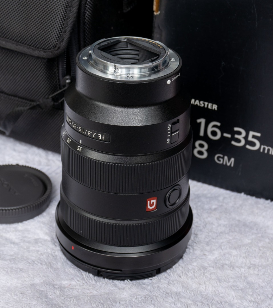 Sony 16 - 35mm GM F2.8 with box and all accesories like new, Photography, Lens & Kits on Carousell
