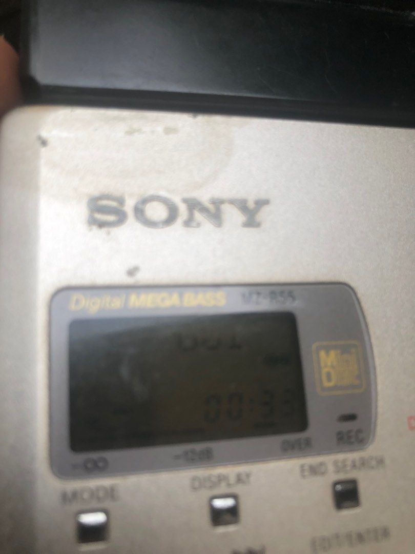 Sony walkman minidisc mz r55 pemutar cd jadul not kaset pita, Barang ...