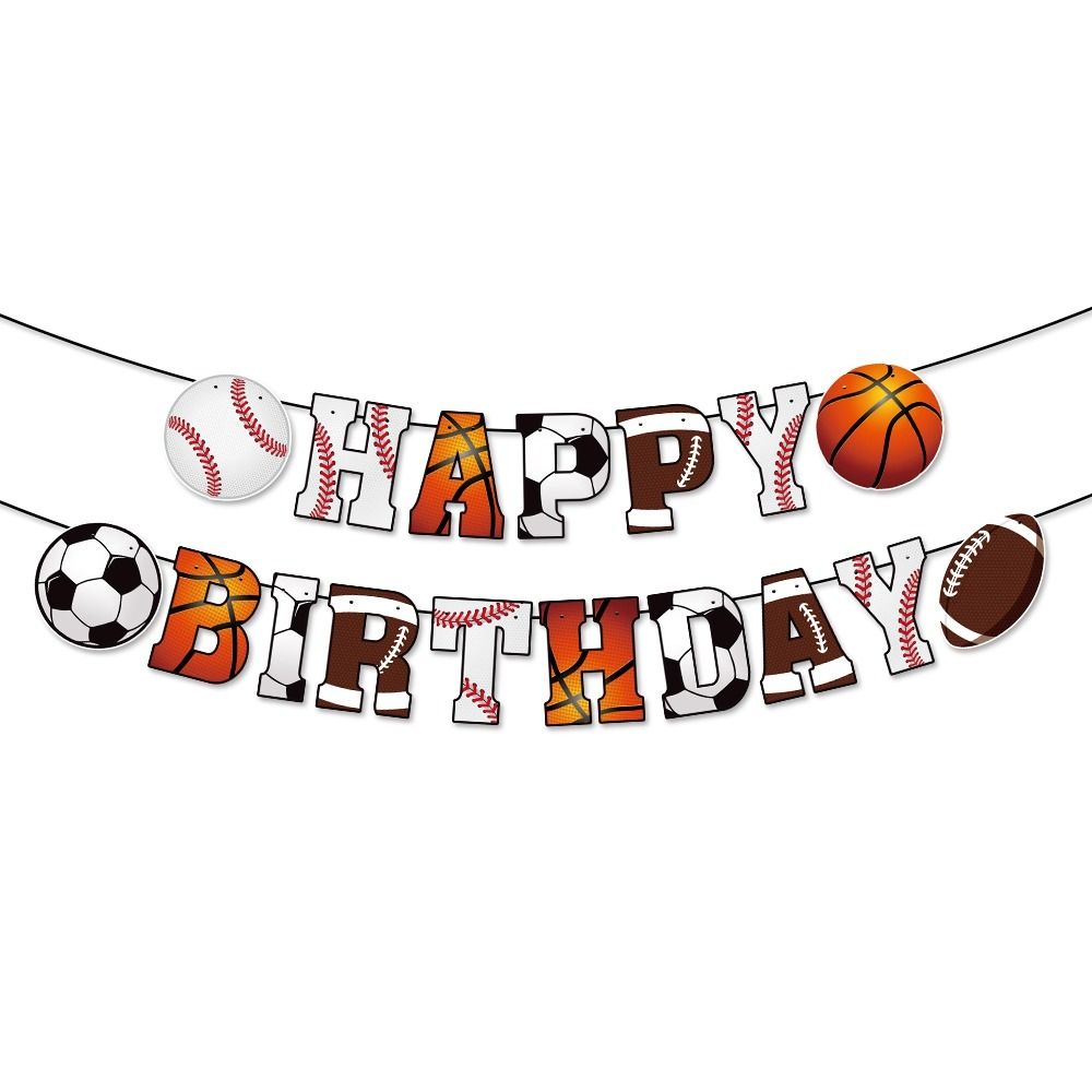 Sports Themed Party Decorations Sports Birthday Banner Sports Hanging ...