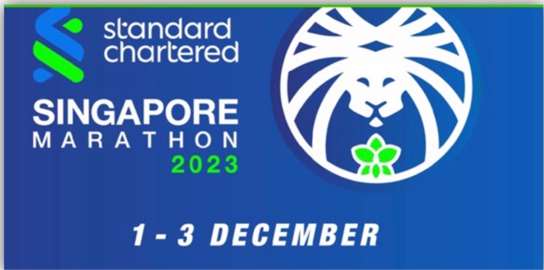 Standard Chartered half marathon (21 kms) bib + running bag deposit ...