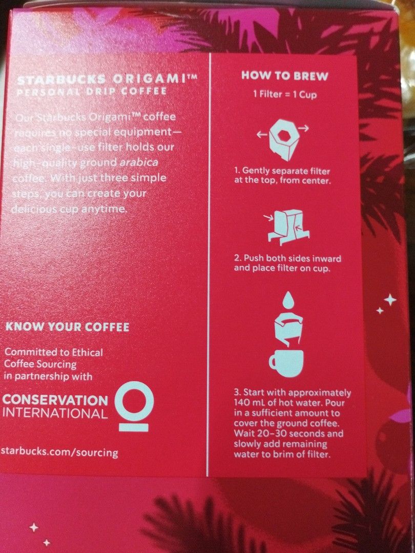 Starbucks Personal Drip Coffee Rare Aged Sumatra, Food & Drinks ...