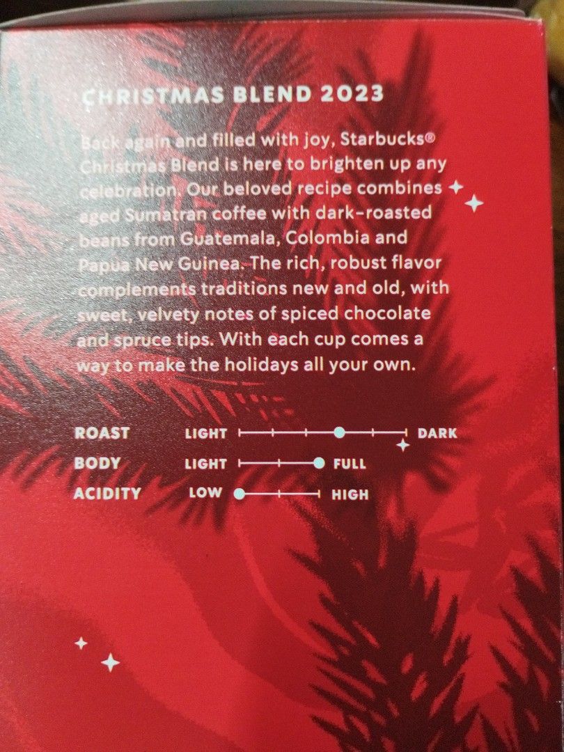 Starbucks Personal Drip Coffee Rare Aged Sumatra, Food & Drinks ...