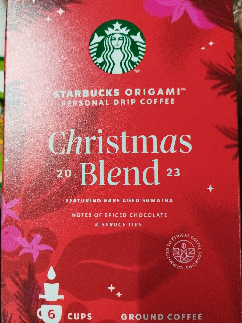 Starbucks Personal Drip Coffee Rare Aged Sumatra, Food & Drinks ...